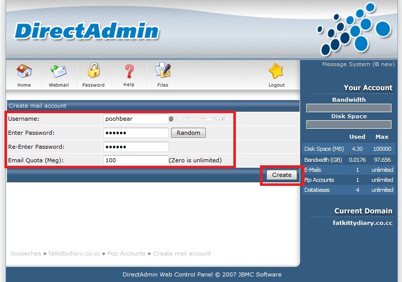 How To Create Email Account Via Directadmin Ipserverone