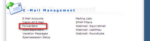 How to use Forwarders feature in DirectAdmin - IPSERVERONE