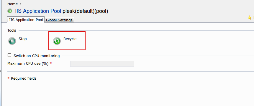 How To Recycle Iis Application Pool Ipserverone 8801