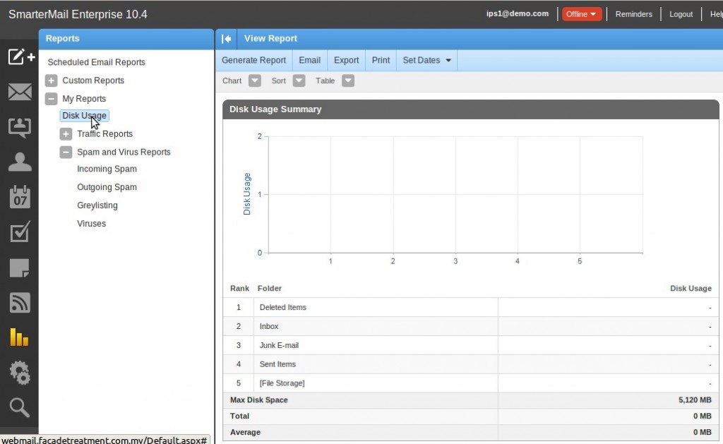 How to Check Email Disk Space Usage on SmarterMail - IPSERVERONE