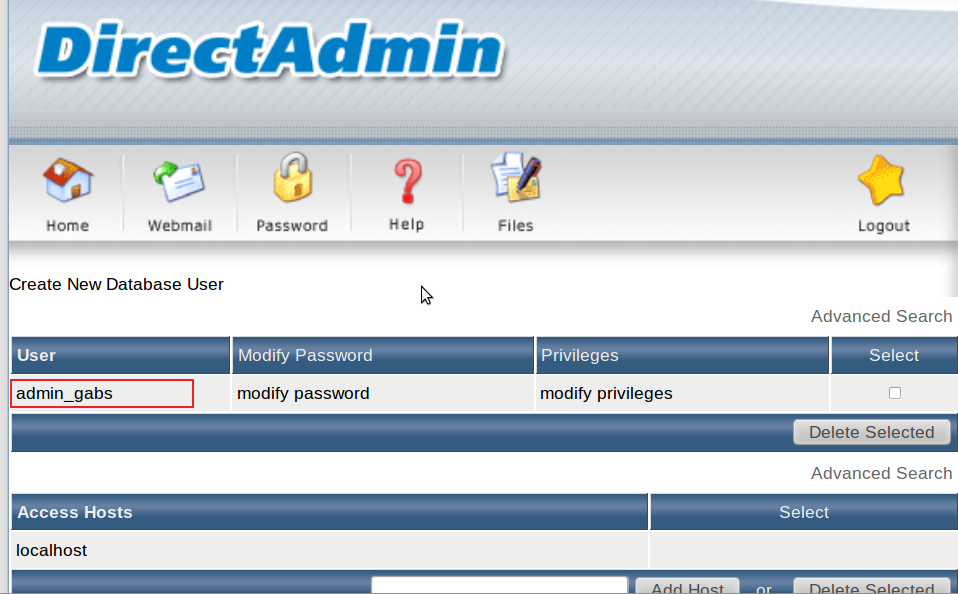 How To Retrieve Database Username And Password In Directadmin Ipserverone