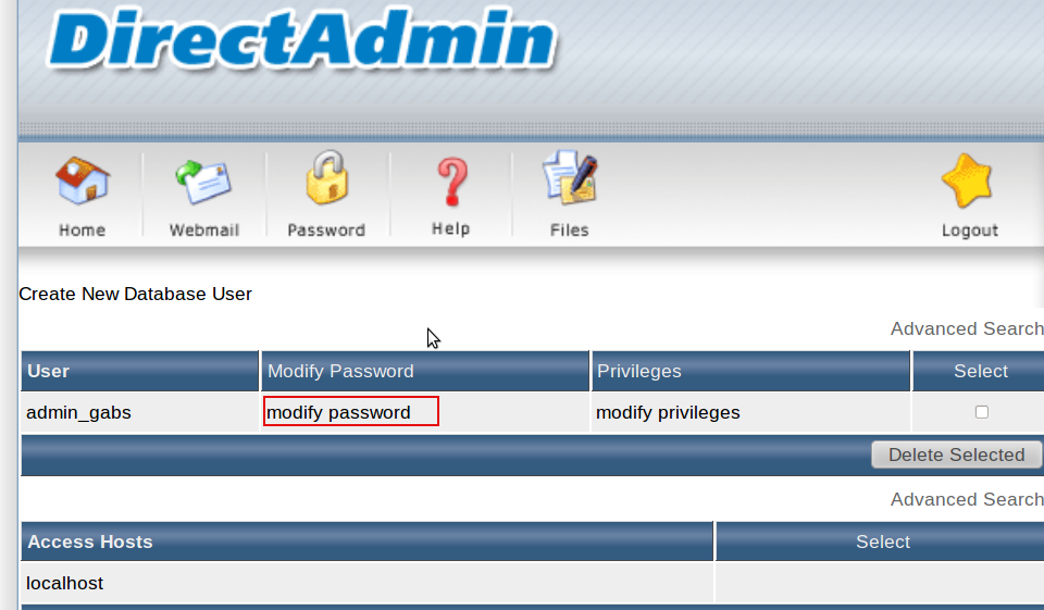 How To Retrieve Database Username And Password In Directadmin Ipserverone