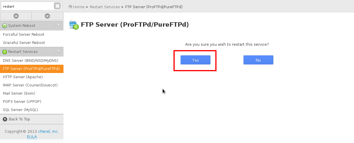 How To Restart Services In WHM cPanel – IPSERVERONE