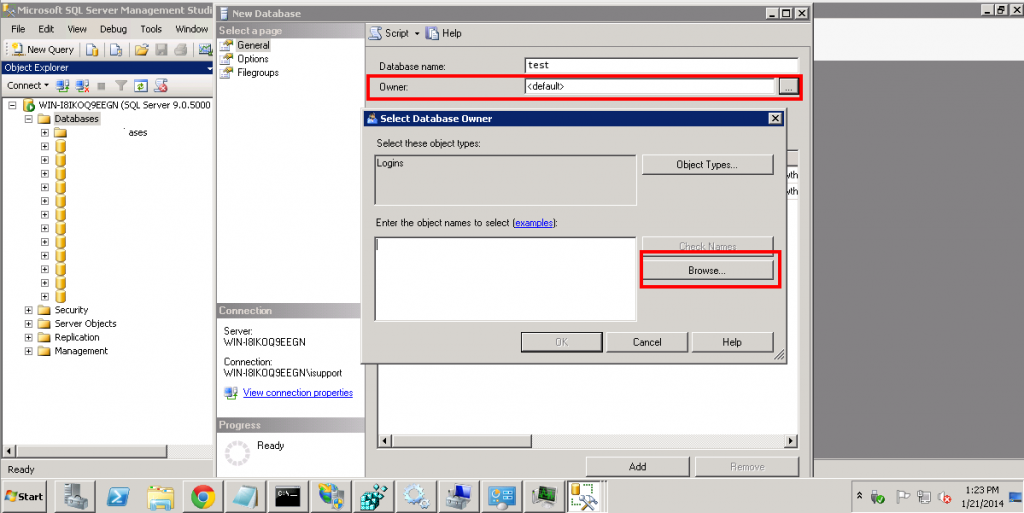How To Create A New Database With User Login In Mssql Server Management