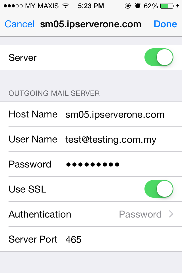 How to configure Smartermail email in iPhone device - IPSERVERONE
