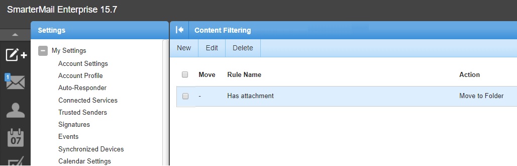 Smartermail 15 content filtering auto moved specific email type to a folder - IPSERVERONE