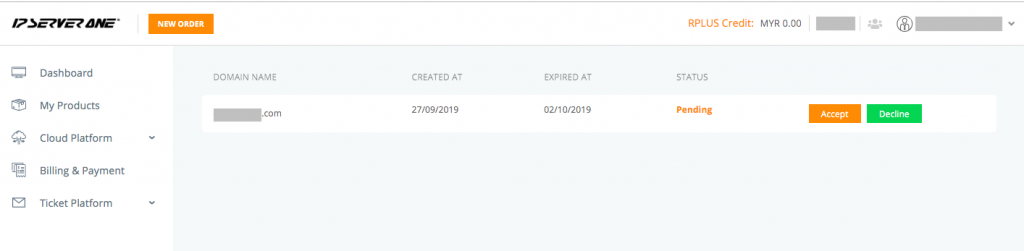 How to Initiate Domain Ownership Transfer - IPSERVERONE