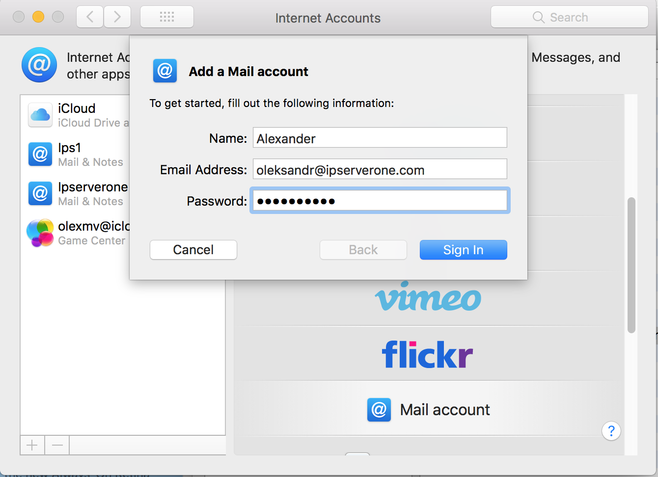 How to setup email on Apple Mail? - IPSERVERONE