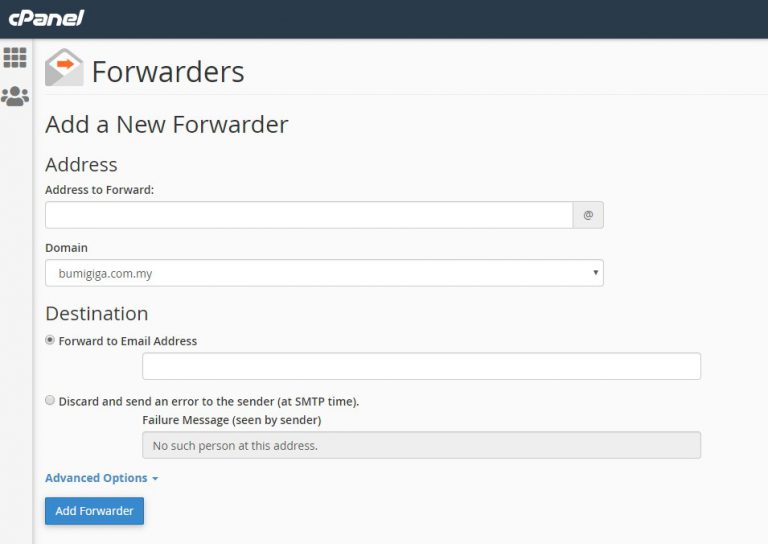 How To Create Email Forwarder In cPanel – IPSERVERONE