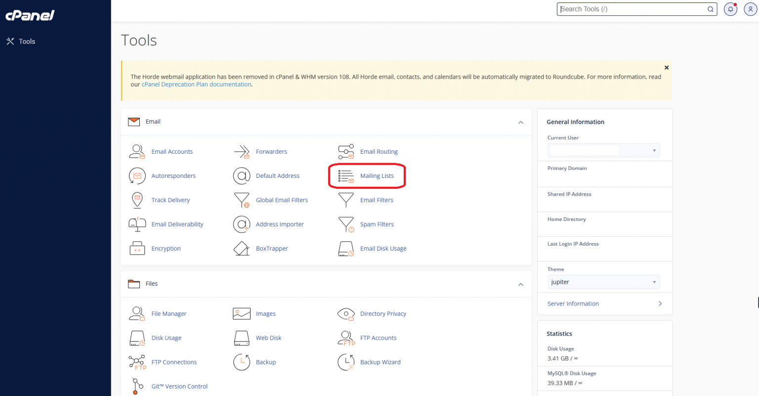 How to setup Mailing Lists in cPanel - IPSERVERONE