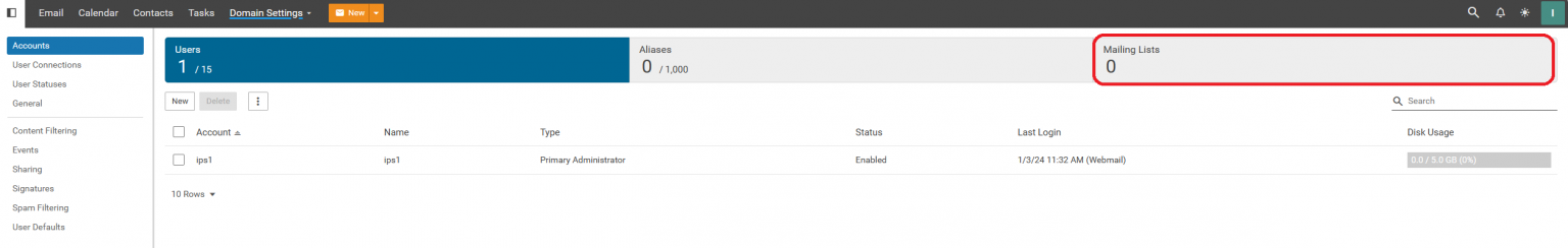 How to create a Mailing List in SmarterMail - IPSERVERONE