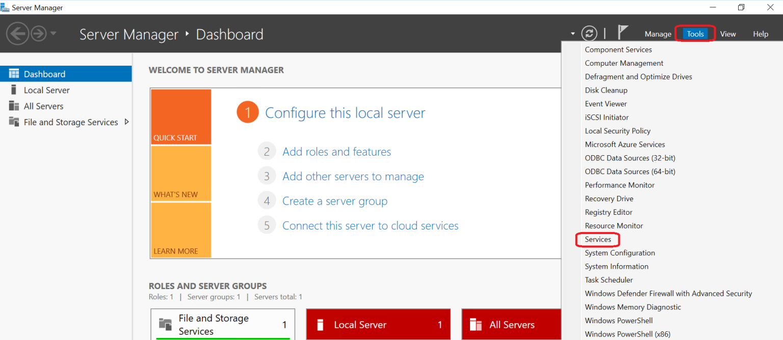 How to Manage Services in Windows Server - IPSERVERONE