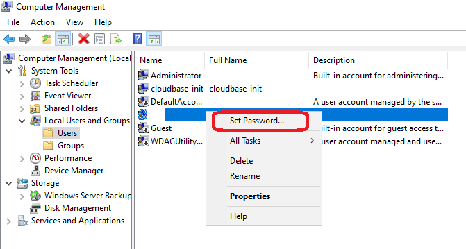 How to Change a User's Password in Windows Server - IPSERVERONE