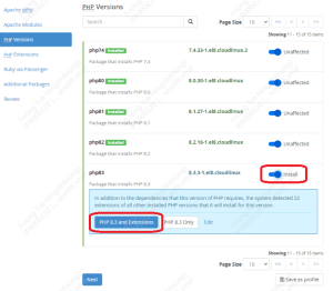 How to Install a New PHP Version in WHM (cPanel) - IPSERVERONE