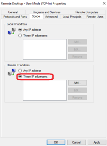 How to restrict RDP Access to specific IP Addresses on Windows Server - IPSERVERONE
