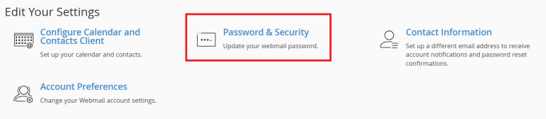 Change Email Password on Roundcube Webmail - IPSERVERONE
