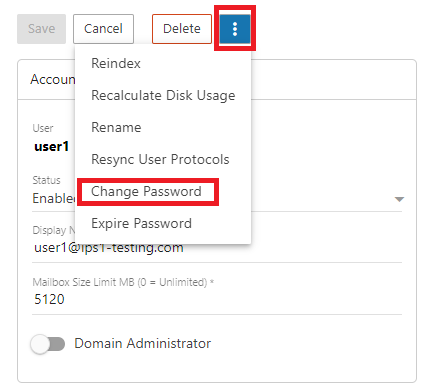Smartermail: How to reset email account password as admin account - IPSERVERONE