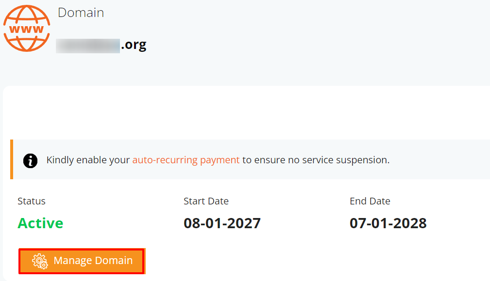 How to update or changing nameserver for a domain via customer portal - IPSERVERONE