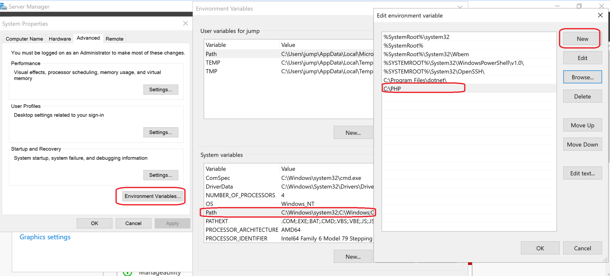 How to install PHP in Windows Dedicated Server - IPSERVERONE