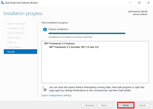 How to enable .NET Framework 3.5 using Server Manager in Windows Server - IPSERVERONE