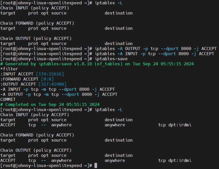 How to Open Ports in iptables - IPSERVERONE