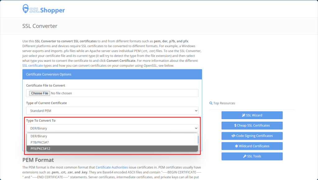 How To Convert Ssl Certificate From Pem Format To Pkcs12 Pfx Format Ipserverone