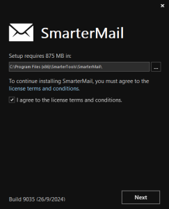 How to install Smartermail Mail Server - IPSERVERONE