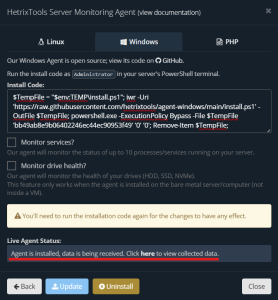 Install HetrixTools in Windows Server - IPSERVERONE