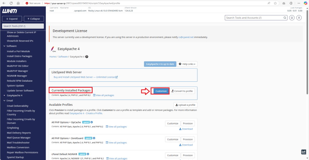 How To Install A New Php Version In Whm Cpanel Ipserverone