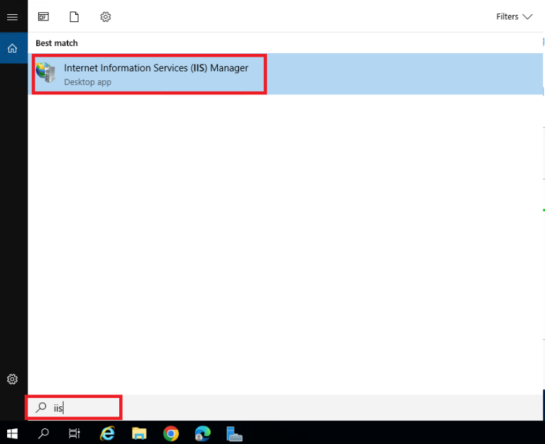 Managing an existing website in IIS - IPSERVERONE