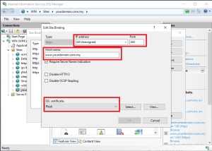 Managing an existing website in IIS - IPSERVERONE