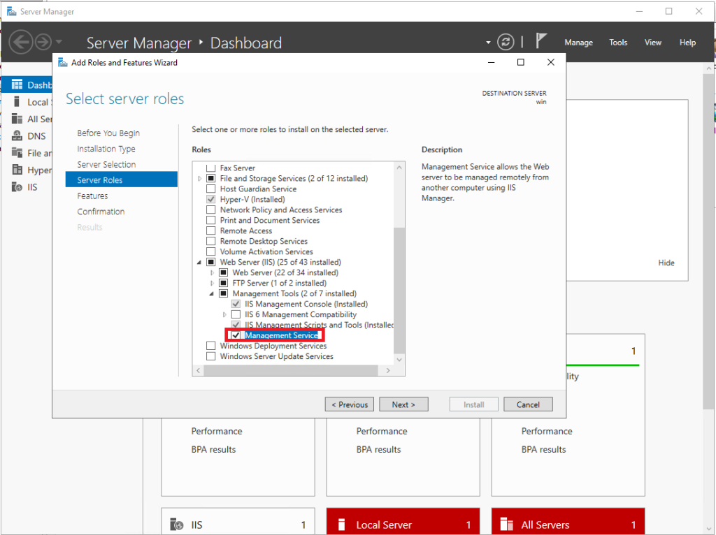 How to connect to a site in Information Services (IIS) as a normal user ...