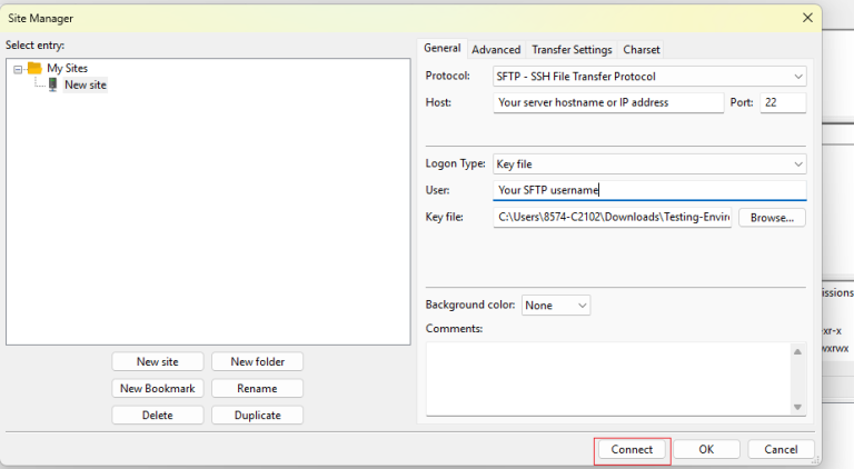 Connect via SFTP using SSH Key Authentication with FileZilla - IPSERVERONE