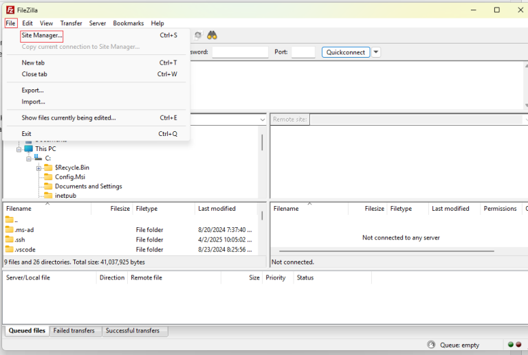 Connect Via Sftp Using Ssh Key Authentication With Filezilla Ipserverone