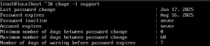 How to set password expiry to never for user in Linux server - IPSERVERONE