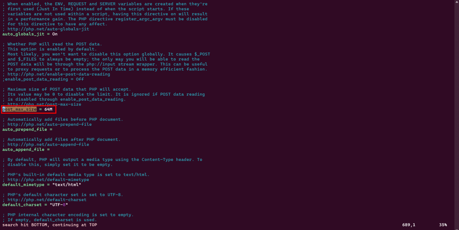 How to set upload limit in phpMyAdmin - IPSERVERONE