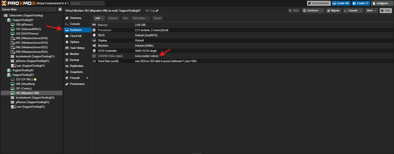 How to seamlessly migrate virtual machines between Proxmox hosts - IPSERVERONE