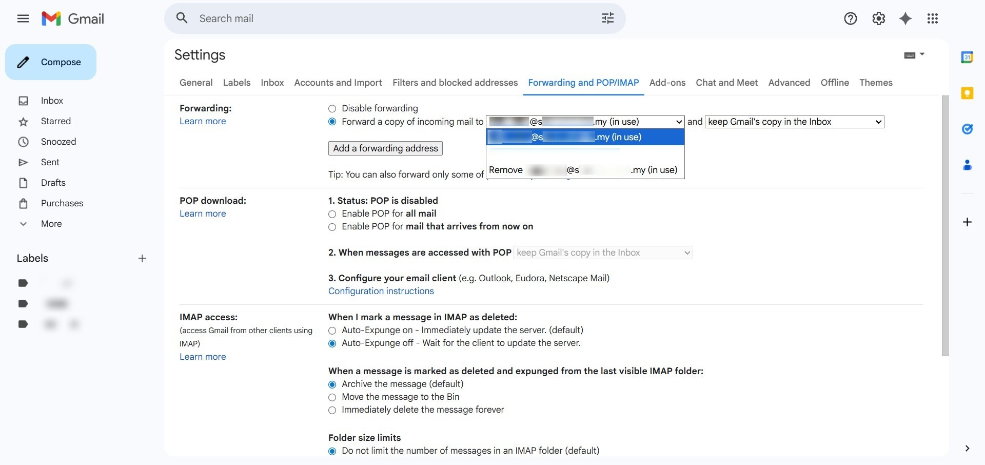 How to Configure Forwarding Option: "Archive Gmail's Copy" in Gmail Web ...